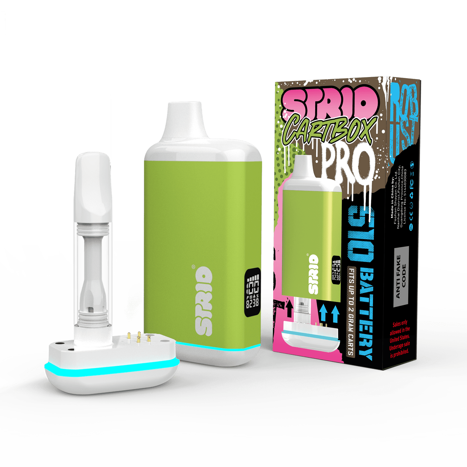 Cartbox Pro 2g 510 Battery - 510 Thread Battery - STRIO – Strio